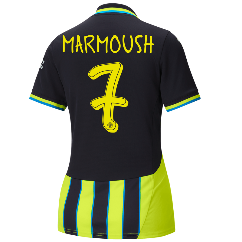 Women's Manchester City Away Jersey 2024/25 With MARMOUSH 7 Printing ...