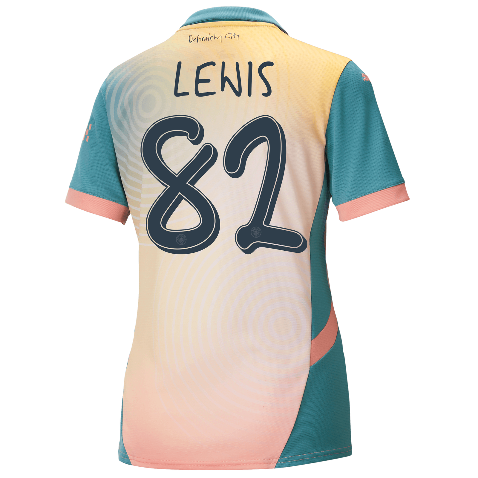 Women's Manchester City 'Definitely City' Jersey 2024/25 With LEWIS 82 ...
