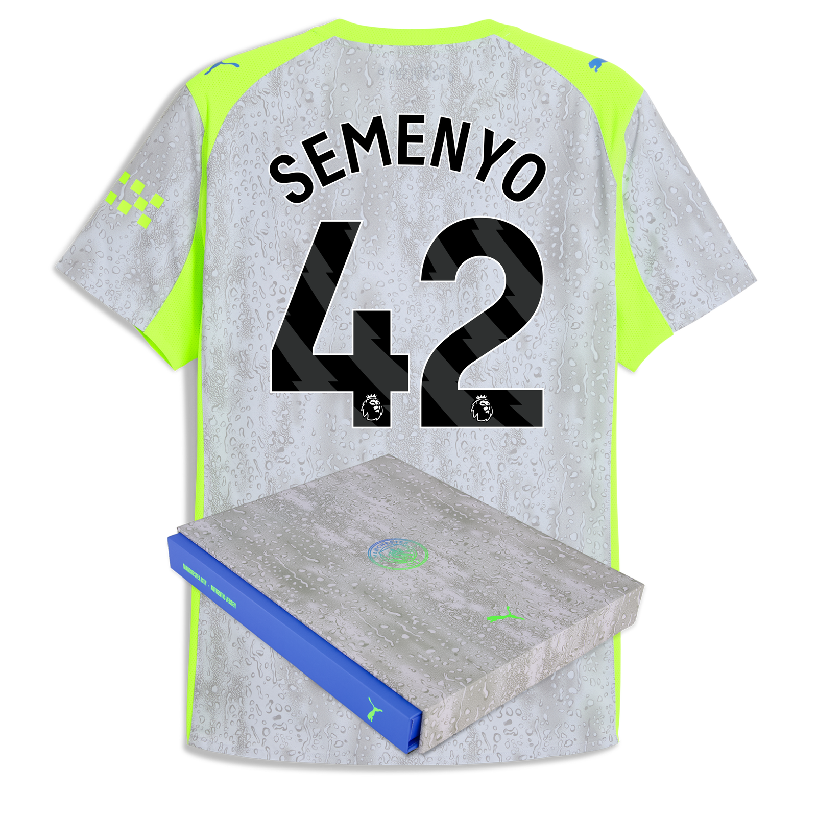 Manchester City Third Authentic Jersey 2025/26 With SEMENYO 42 Printing ...