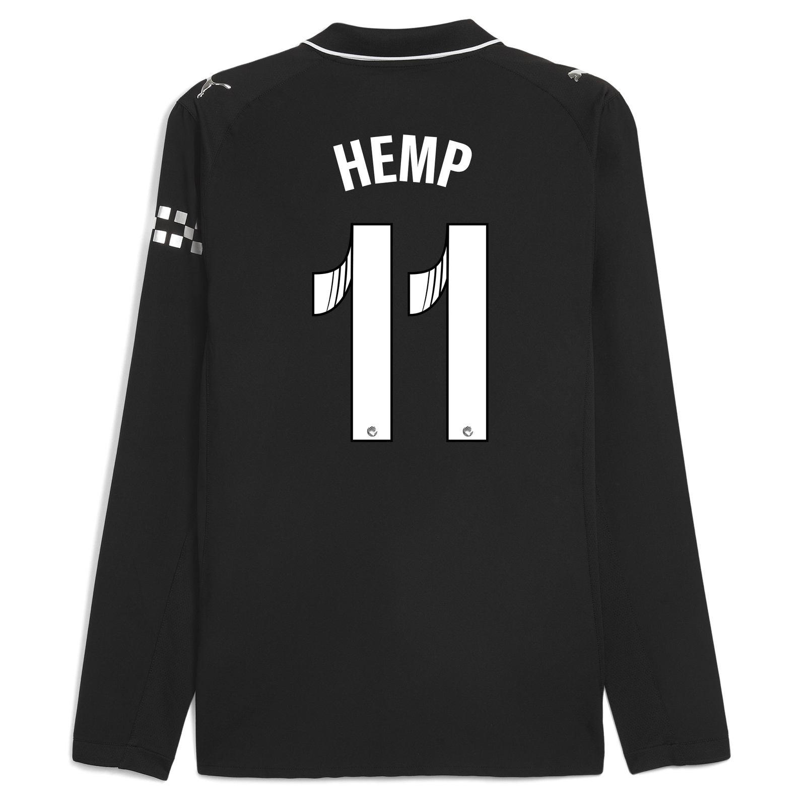 Manchester City Away Authentic Jersey 2025/26 Long Sleeve With HEMP 11 ...