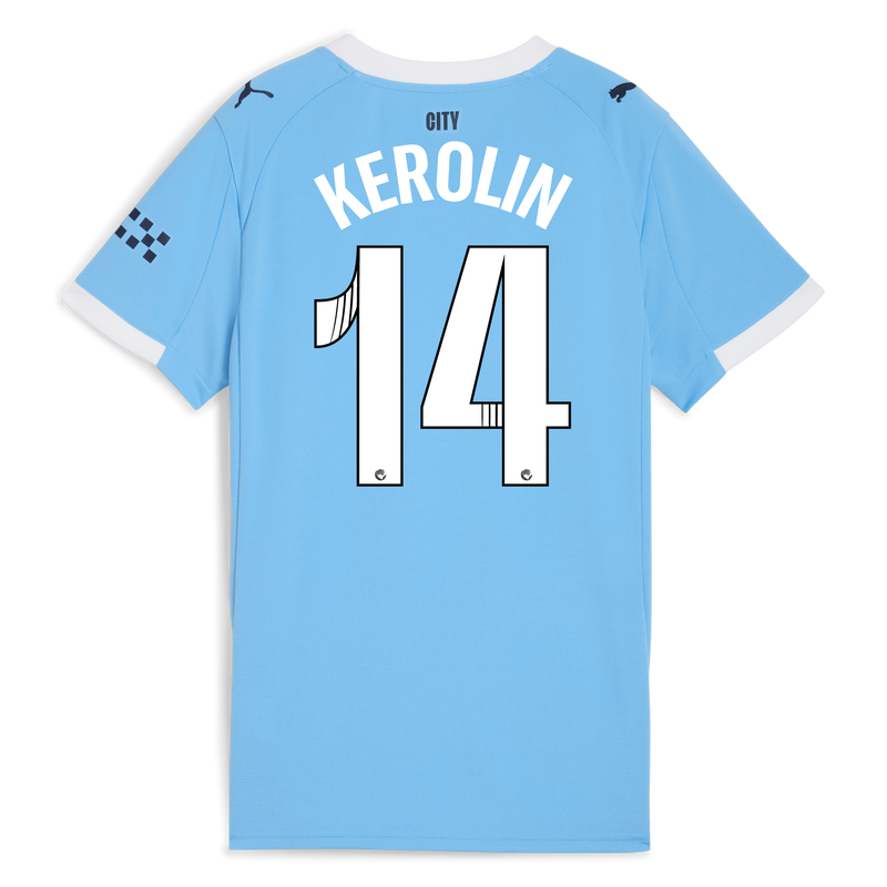 Women's Manchester City Home Jersey 2025/26 With KEROLIN 14 Printing ...