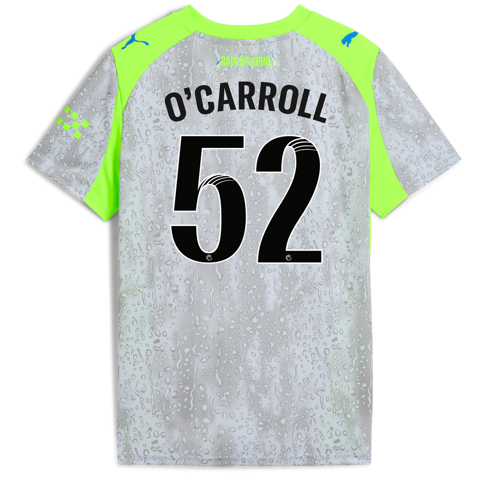 Camiseta Manchester City Tercera para niños 2025/26 con estampado de O'CARROL 52 Printing ...