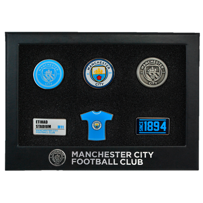 Manchester City Badge Set 6 pack | Official Man City Store