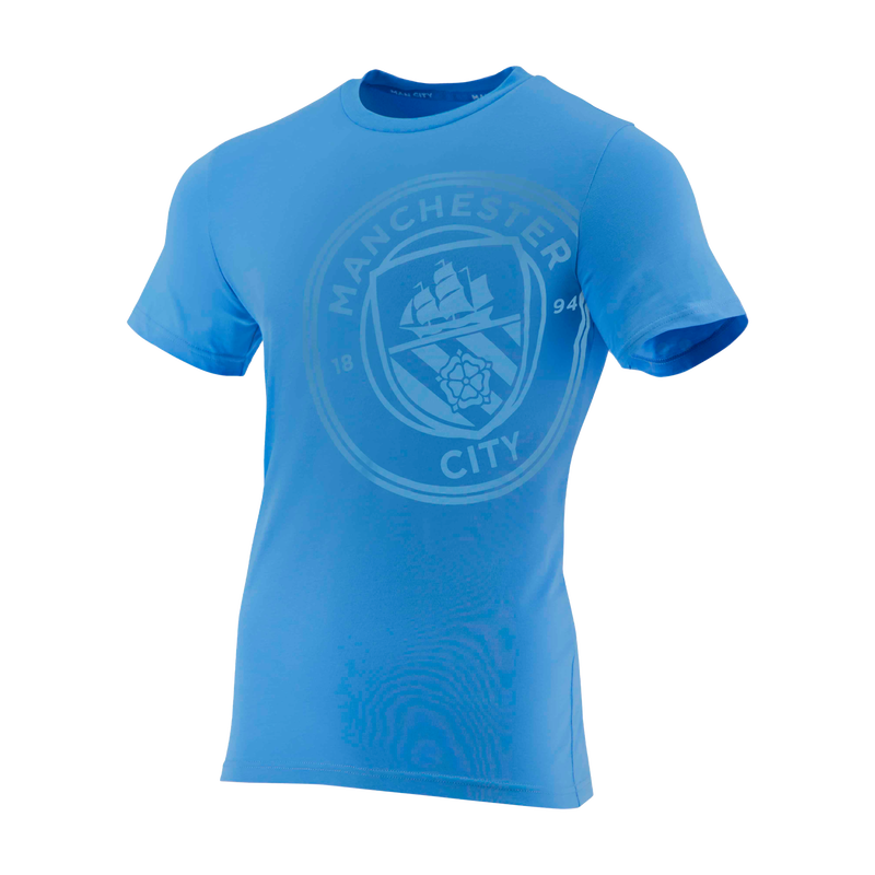 Manchester City Large Crest Tee Official Man City Store