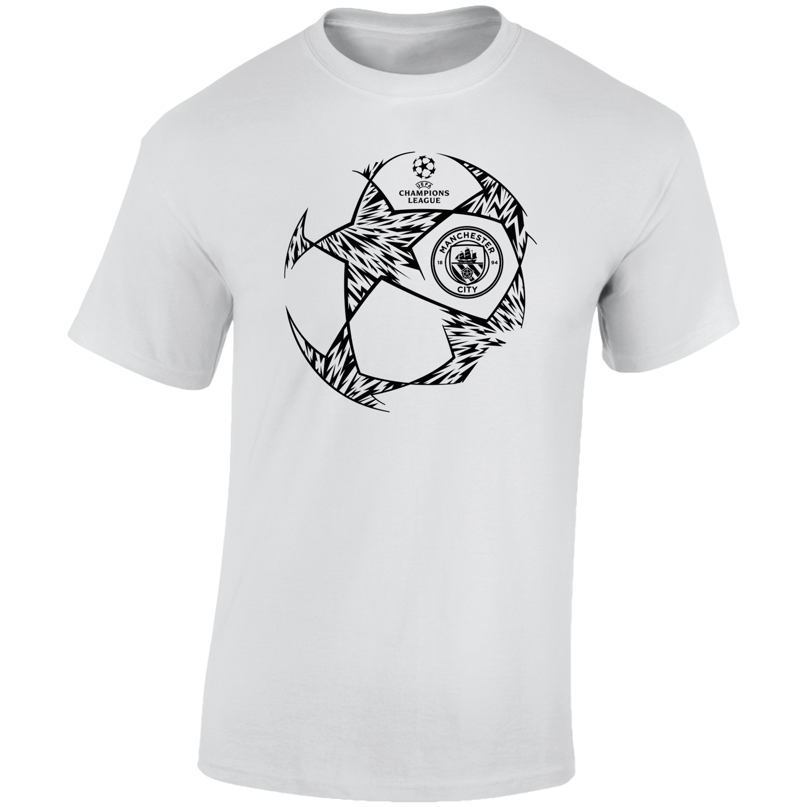Manchester City Ucl Starball Tee Official Man City Store