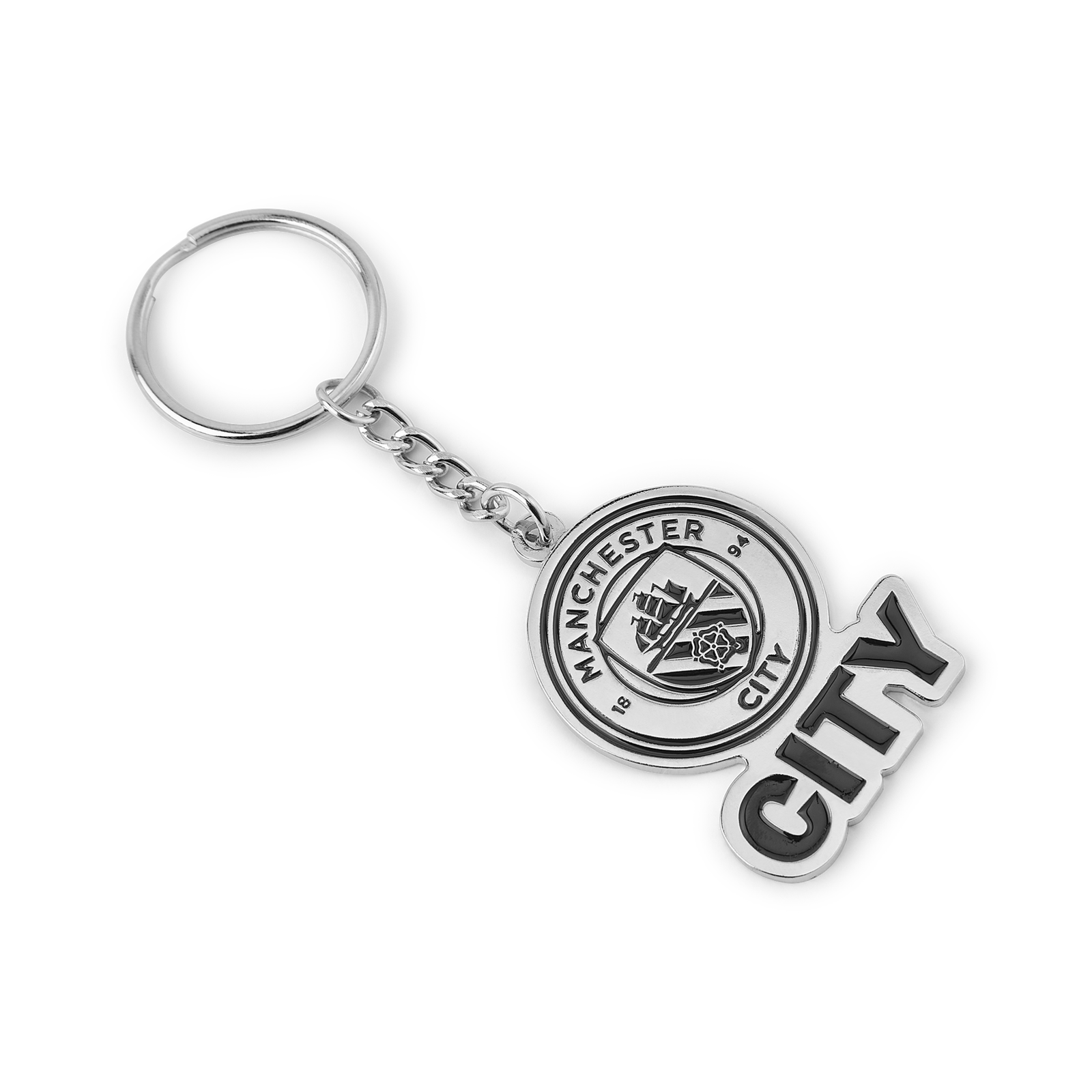 Manchester City Blackout Keyring Official Man City Store