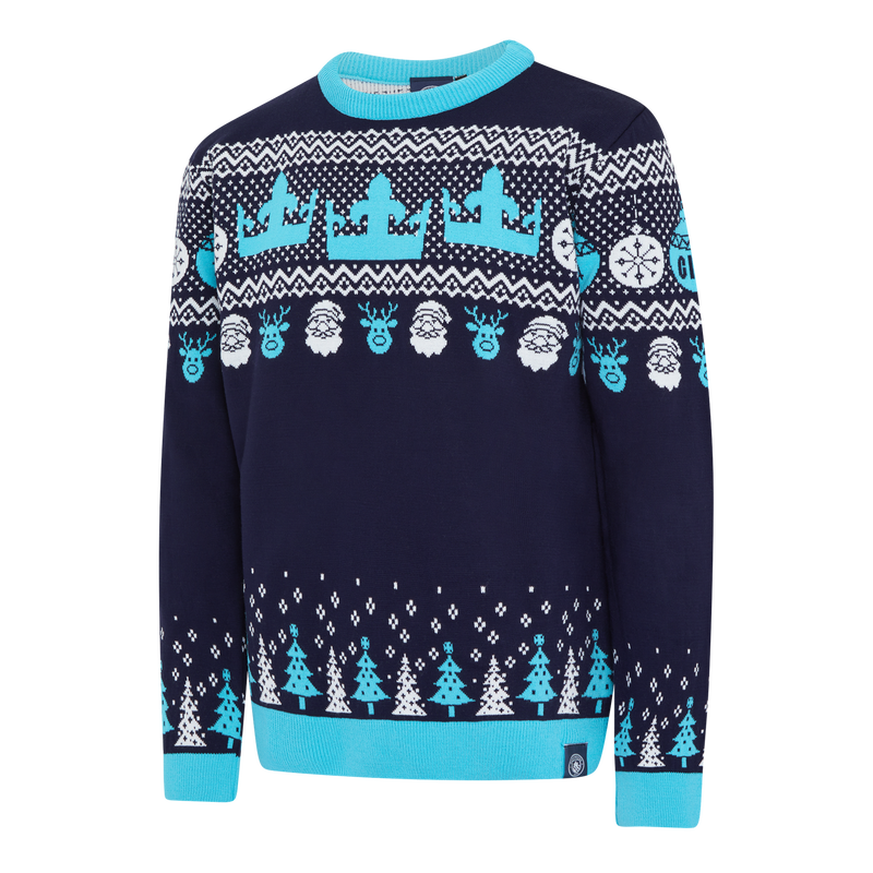 Manchester City Treble Kings Xmas Jumper Official Man City Store