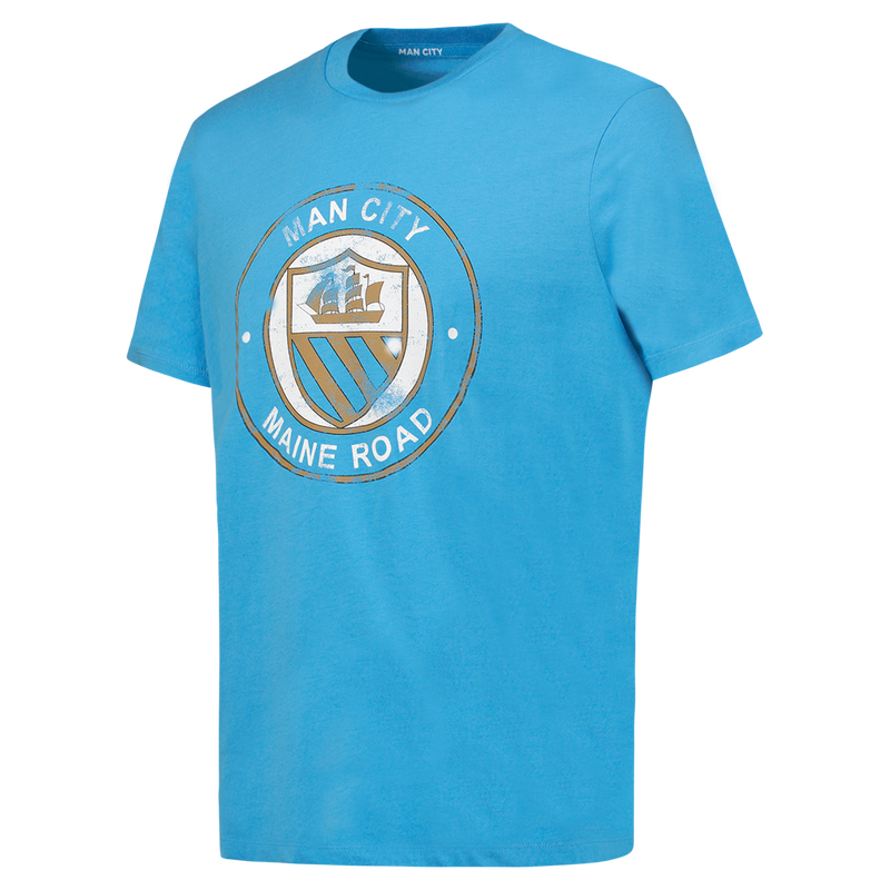 Manchester City Maine Road Crest Tee Official Man City Store