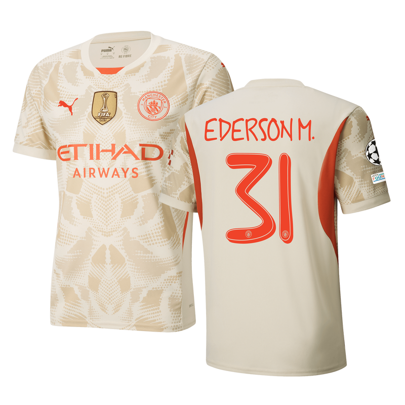 Manchester City Goalkeeper Jersey 2024/25 With EDERSON M. 31 Printing ...