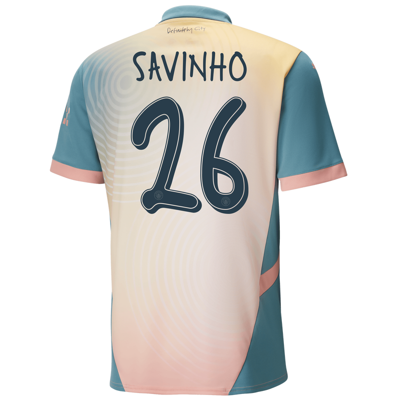 Manchester City 'Definitely City' Jersey 2024/25 With SAVINHO 26 ...