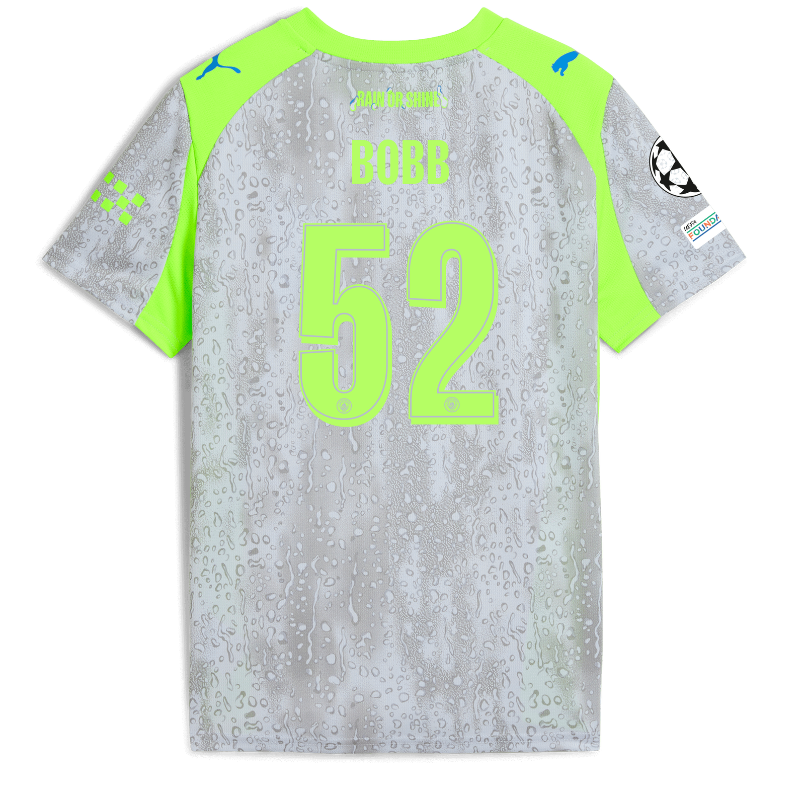 Kids' Manchester City Third Jersey 2025/26 With BOBB 52 Printing ...