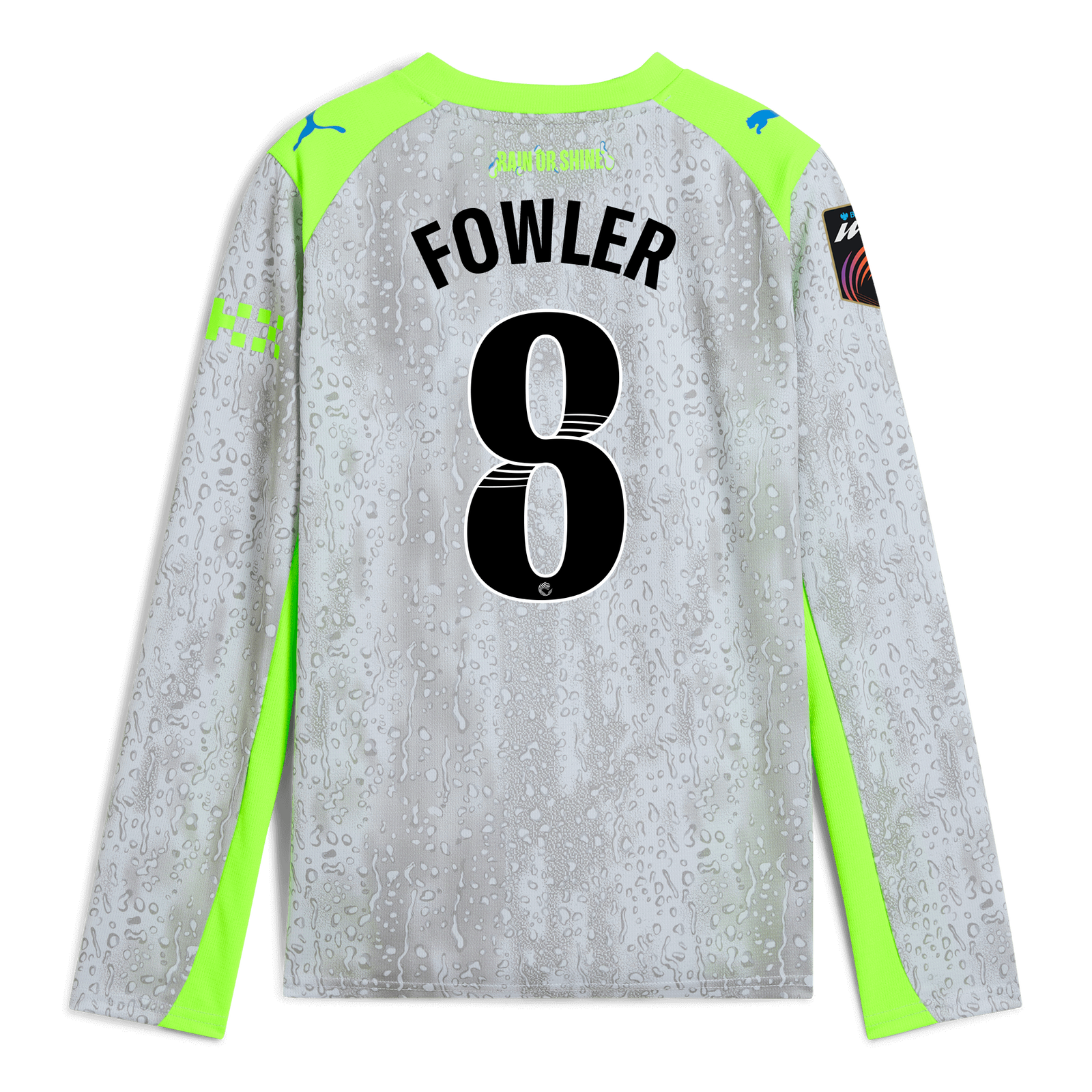 Kids' Manchester City Third Jersey 2025/26 Long Sleeve With FOWLER 8 ...