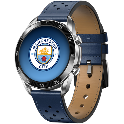 Manchester City Leather Smart Watch | Official Man City Store