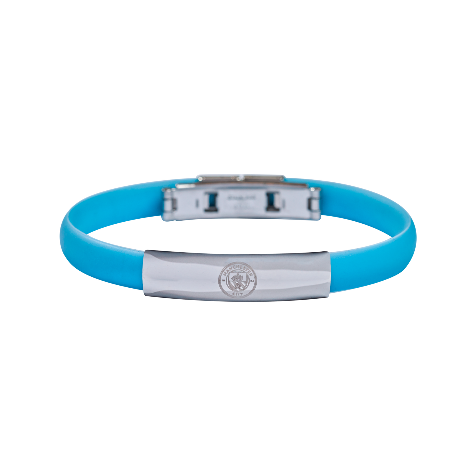 Pulsera De Acero Inoxidable Con El Escudo Del Club Del Manchester City