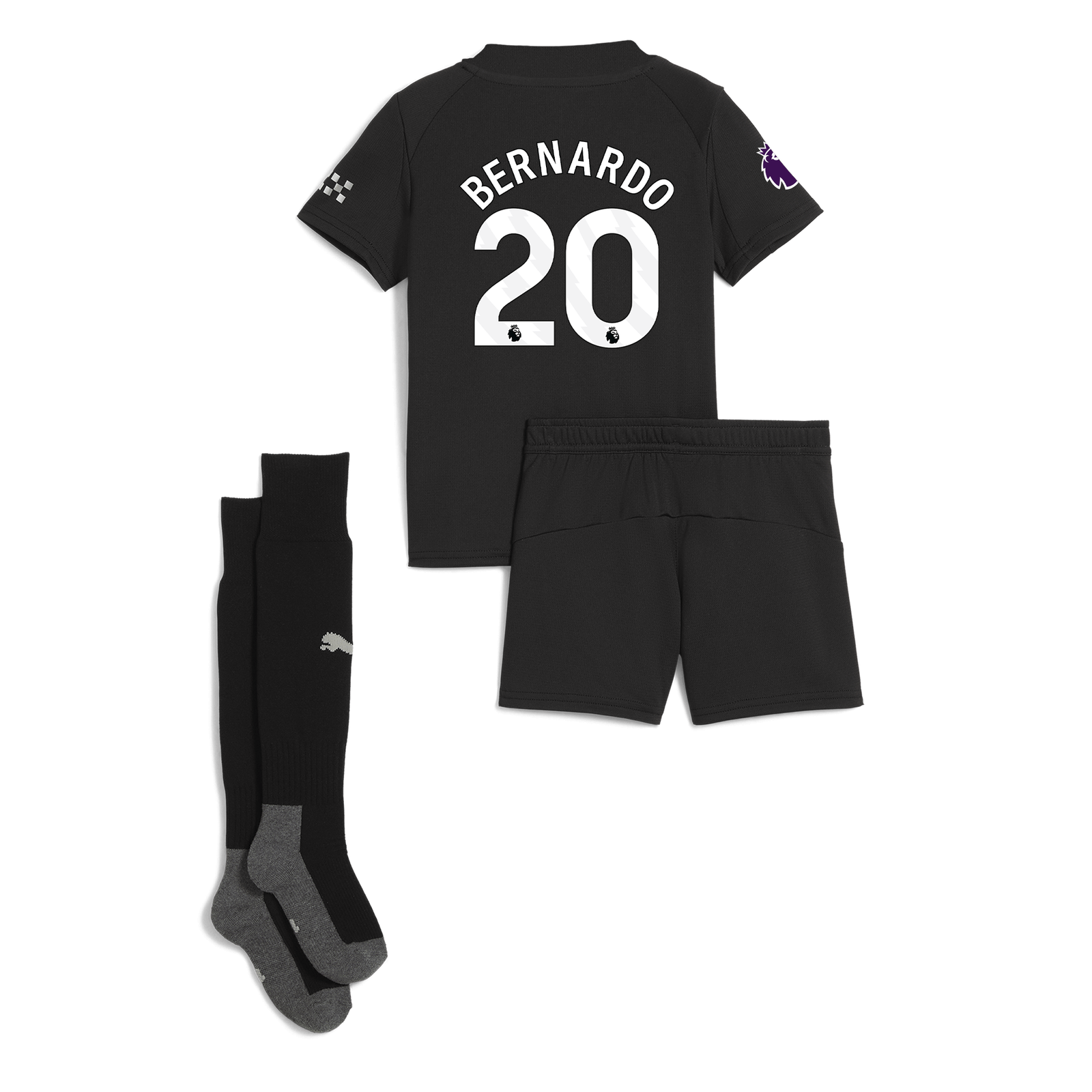 Manchester City Away Mini Kit 2025/26 With BERNARDO 20 Printing ...