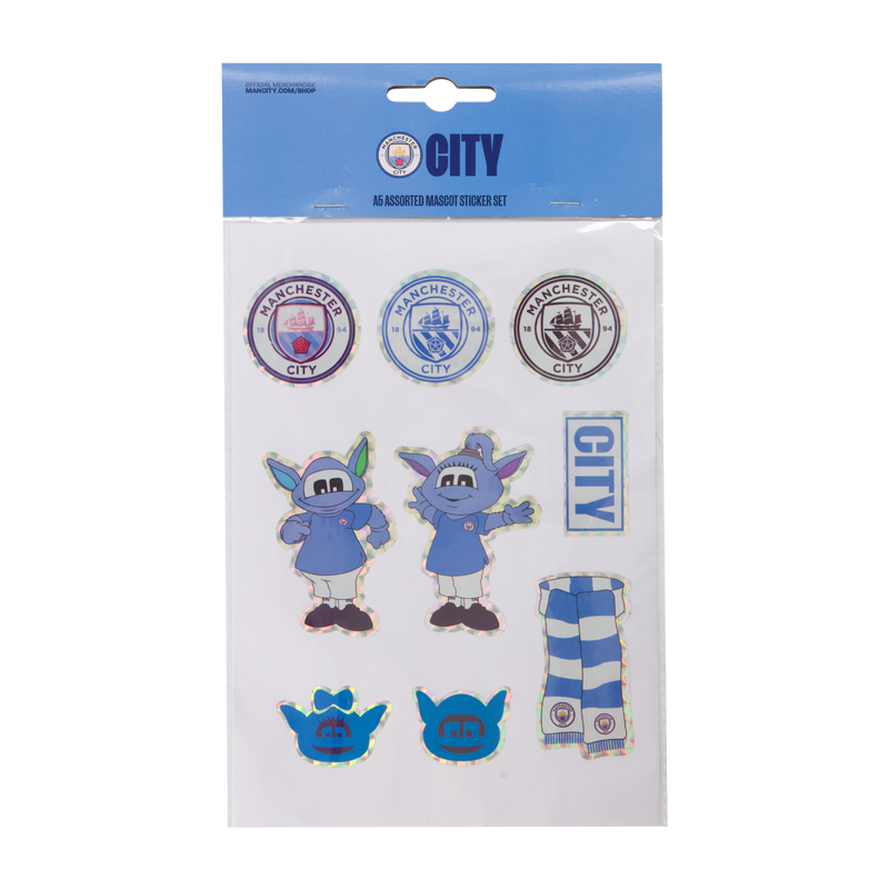 Manchester City Mascot Sticker Pack | Official Man City Store