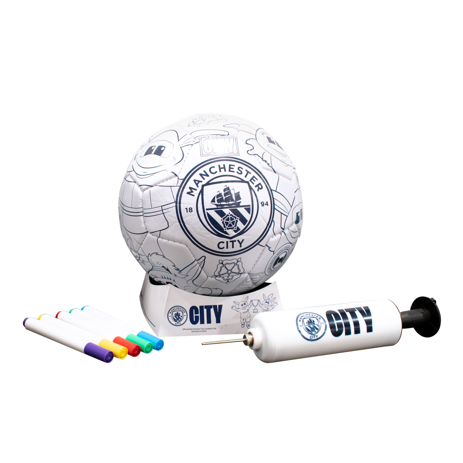 Manchester City Colour Your Own Mini Ball | Official Man City Store