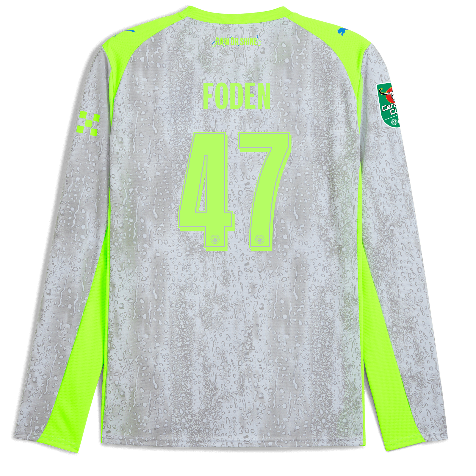 Manchester City Third Jersey 2025/26 Long Sleeve With FODEN 47 Printing ...