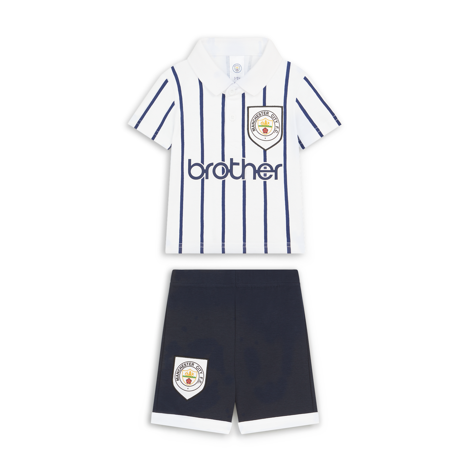 Manchester City Retro 1993 Baby Shorts and Tee | Official Man City Store