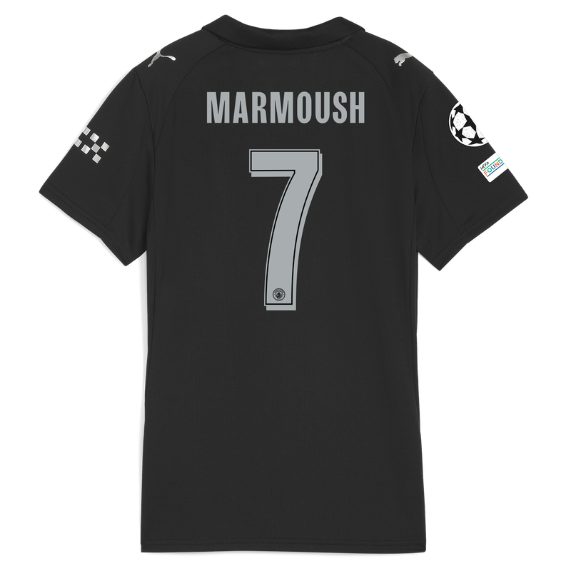Women's Manchester City Away Jersey 2025/26 With MARMOUSH 7 Printing ...