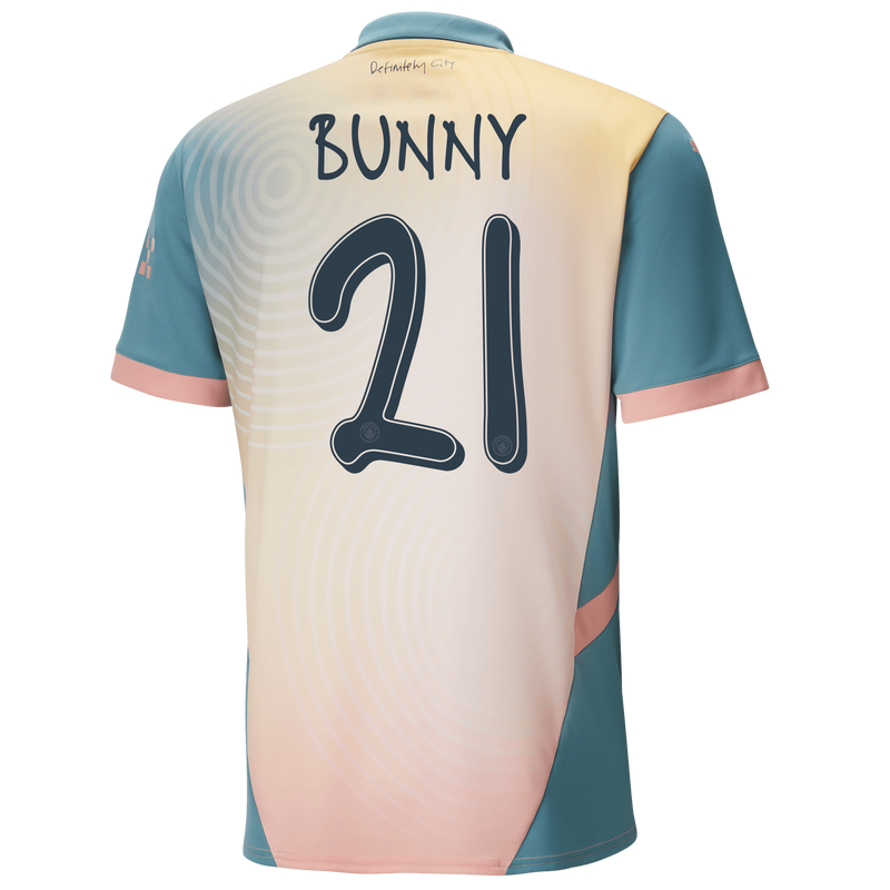 Manchester City 'Definitely City' Jersey 2024/25 With BUNNY 21 printing ...