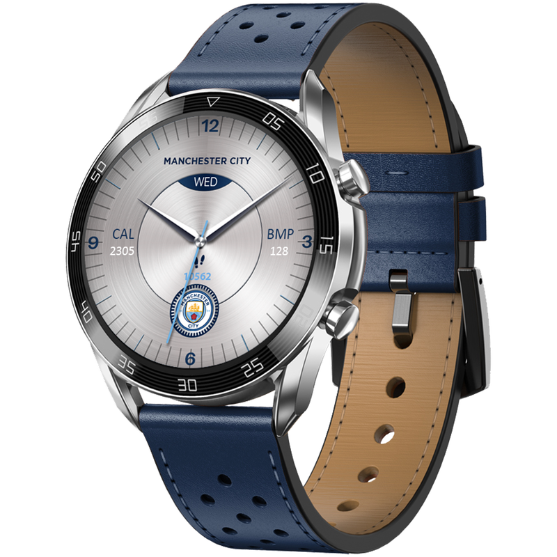 Smartwatch in pelle Manchester City | Official Man City Store