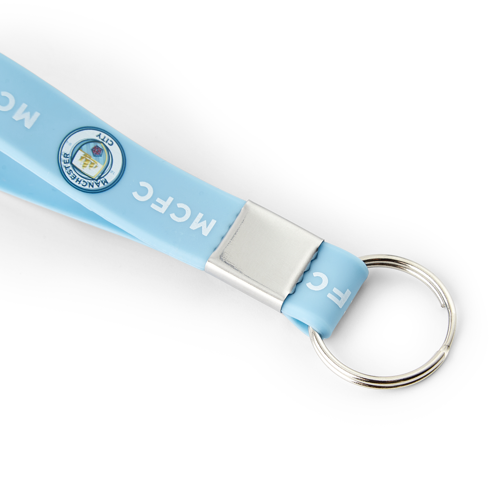 Manchester City Silicone Crest Keyring Official Man City Store