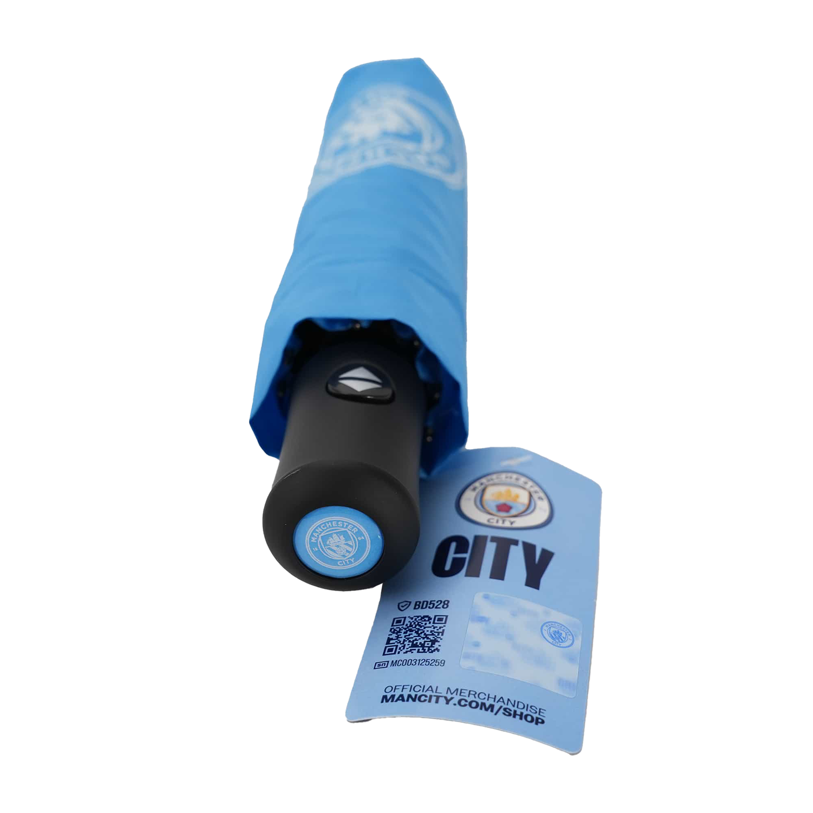 Manchester City Auto Open Compact Umbrella | Official Man City Store