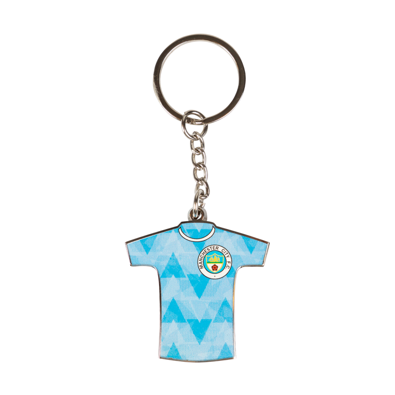 Manchester City Retro Shirt Keyring | Official Man City Store