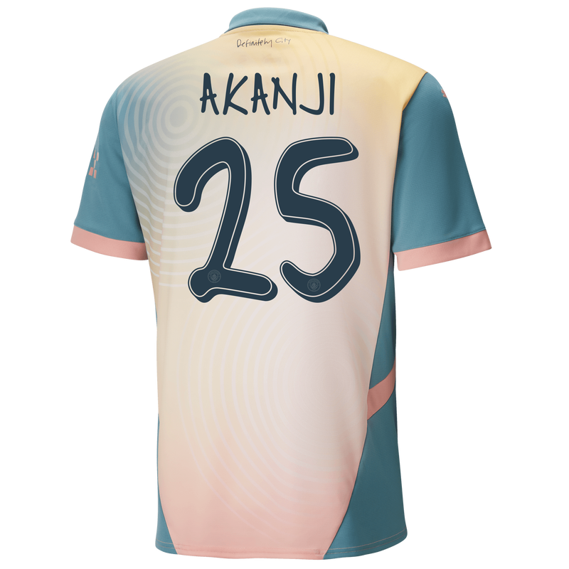 Manchester City 'Definitely City' Jersey 2024/25 With AKANJI 25 ...