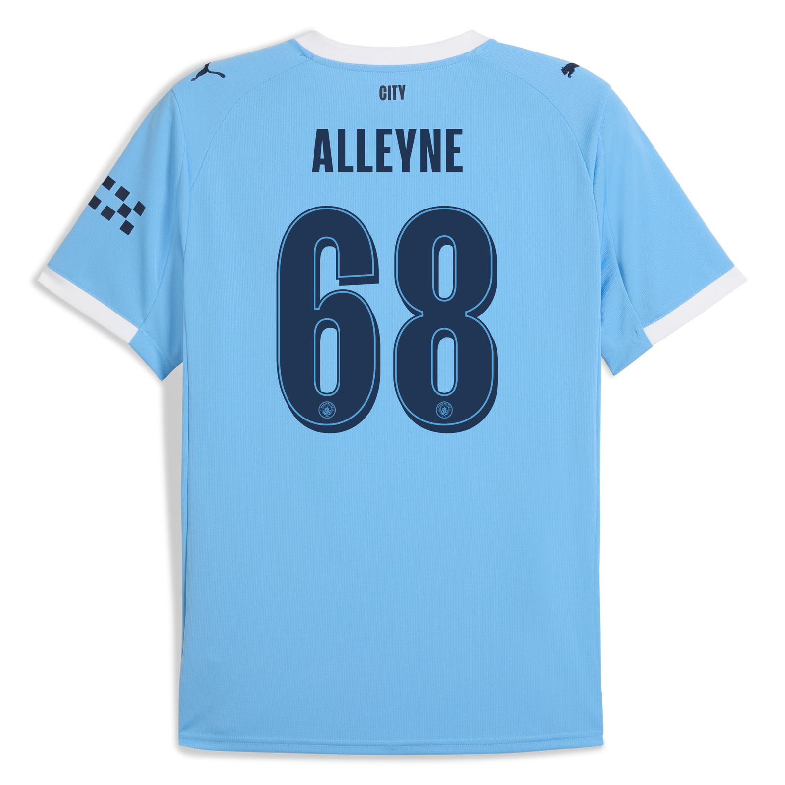 Camiseta local del Manchester City 2025/26 con estampado ALLEYNE 68 ...