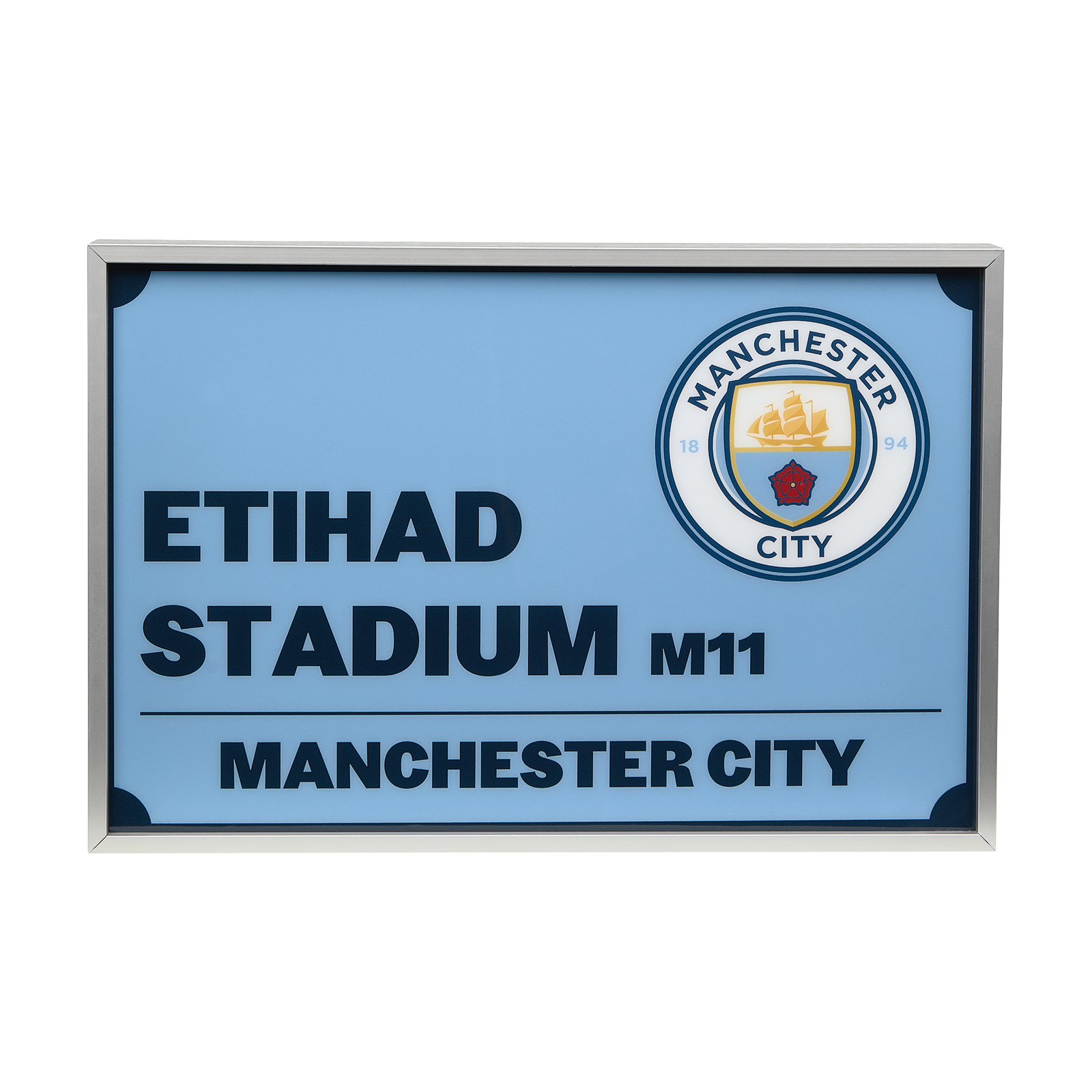 Insegna stradale LED Manchester City | Official Man City Store
