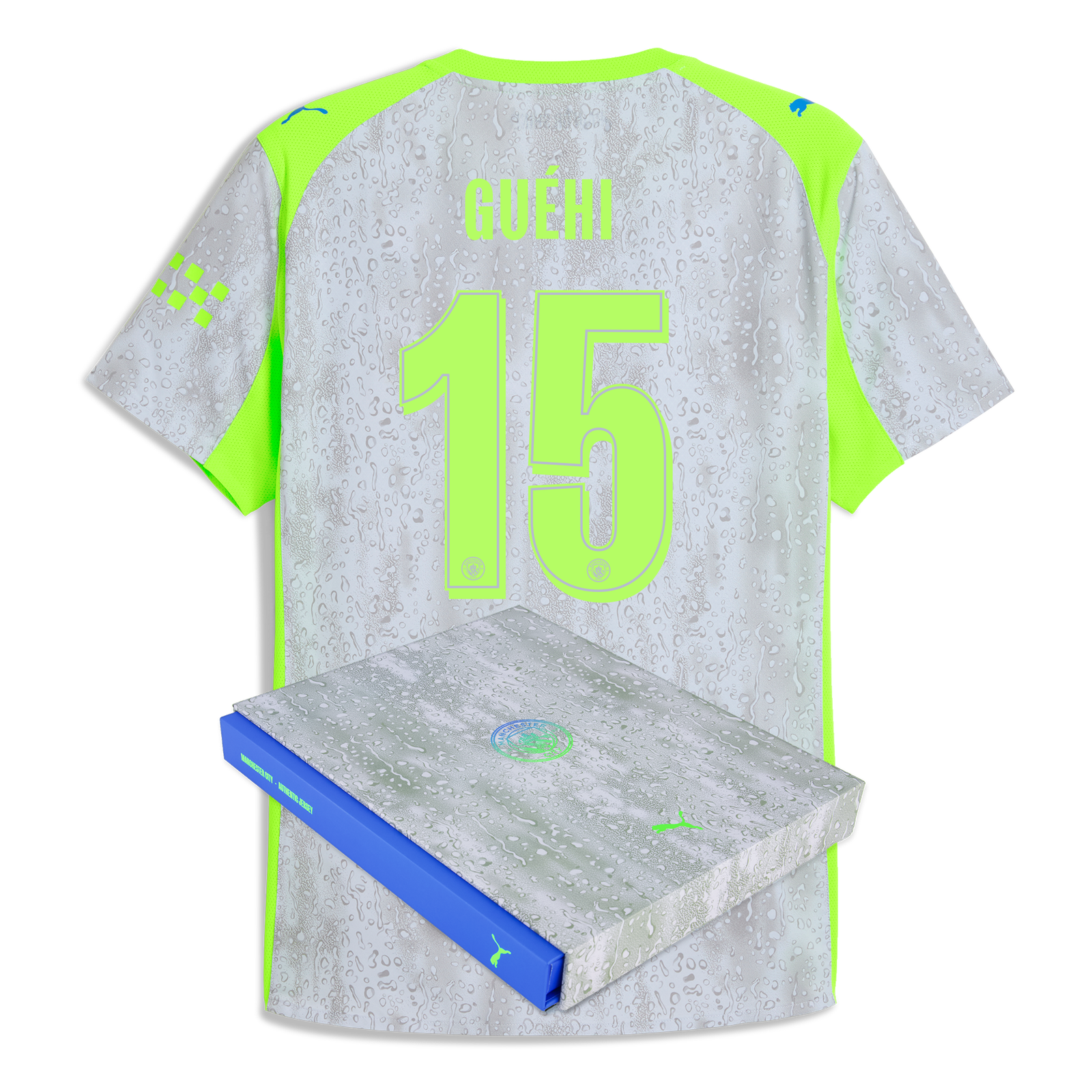 Manchester City Third Authentic Jersey 2025/26 With GUÉHI 15 Printing ...