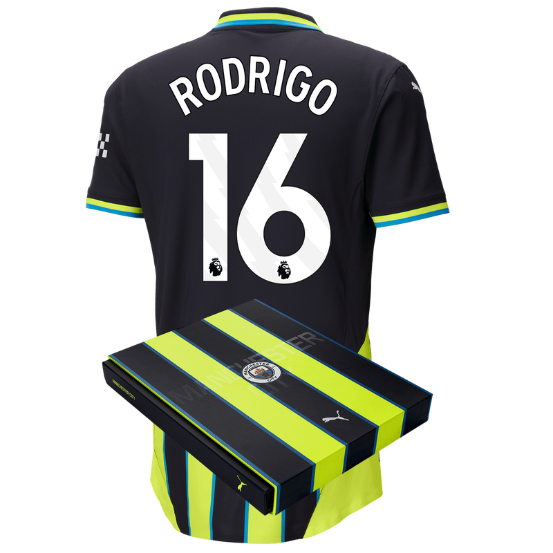 Manchester City Authentic Away Jersey 2024/25 with RODRIGO 16 printing ...