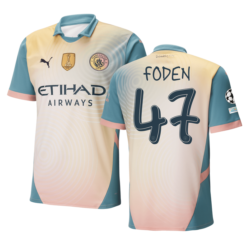 Manchester City 'Definitely City' Jersey 2024/25 With FODEN 47 printing ...
