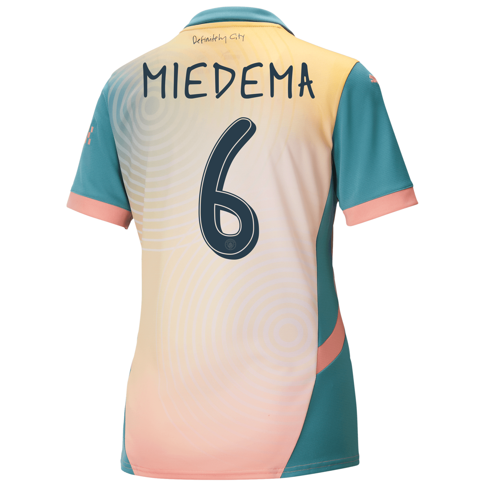 Women's Manchester City 'Definitely City' Jersey 2024/25 With MIEDEMA 6 ...