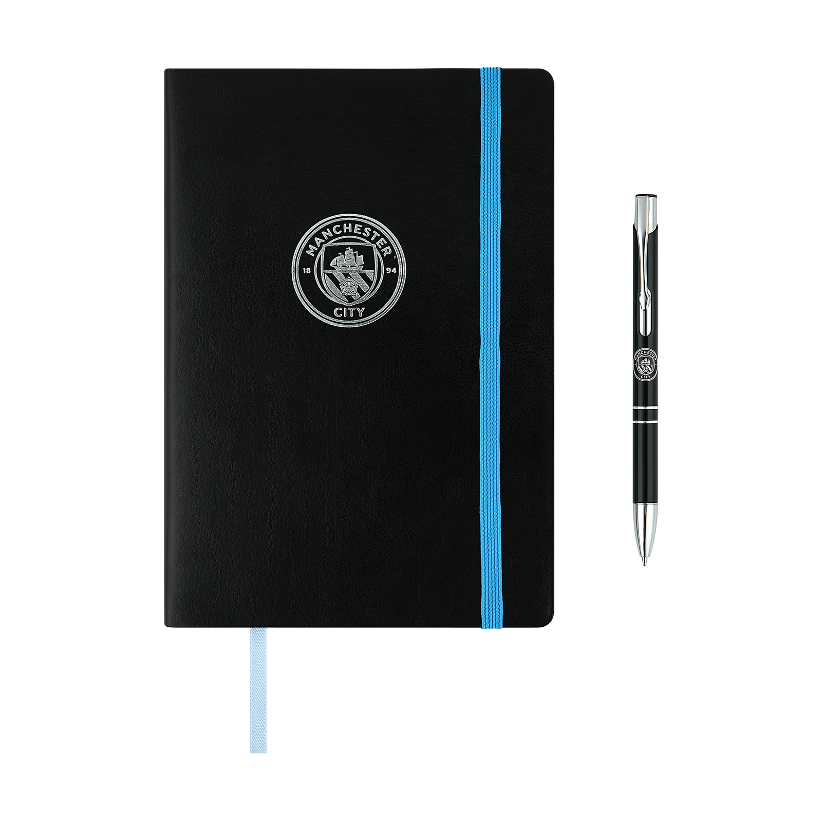 Manchester City A5 Notebook & Pen Set | Official Man City Store