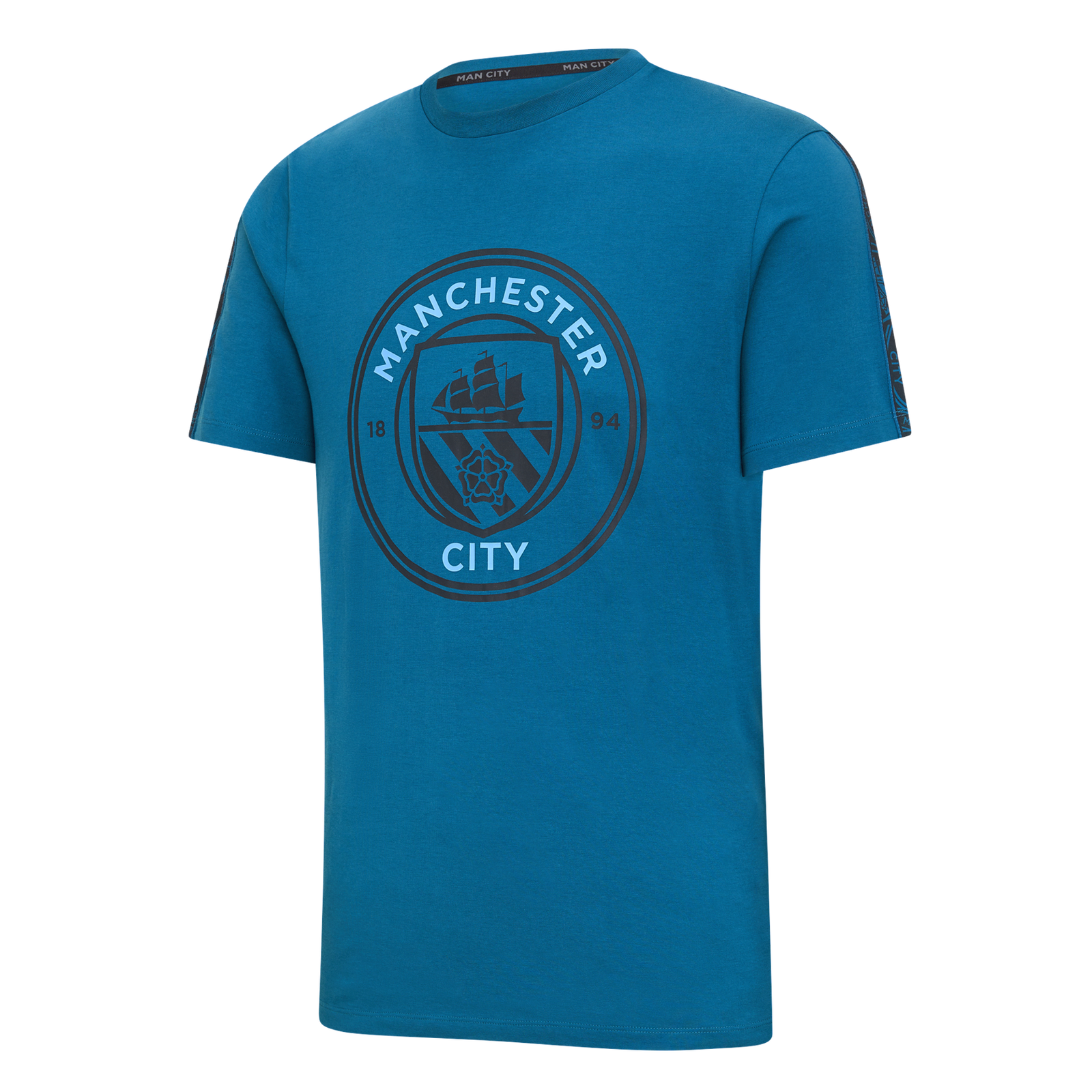 T-shirt Taping con stemma del club Manchester City | Official Man City ...