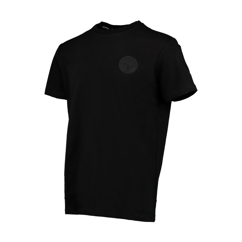 Manchester City Blackout Small Crest Tee Official Man City Store