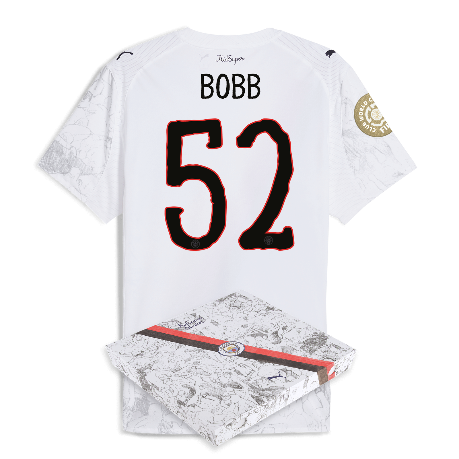 Manchester City KidSuper Authentic Jersey 2025/26 With BOBB 52 printing in gift box | Official ...