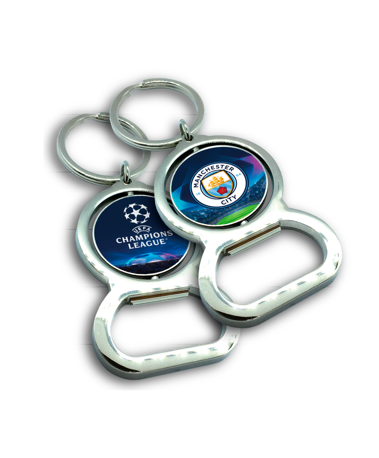 Manchester City UCL Bottle Opener Key Chain | Official Man City Store