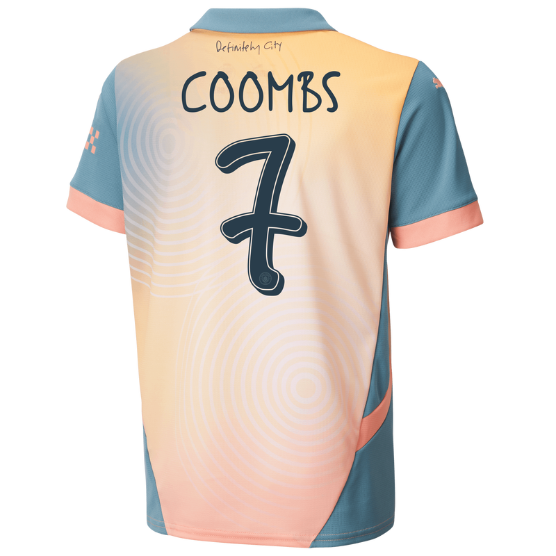 Kids' Manchester City 'Definitely City' Jersey 2024/25 With COOMBS 7 ...