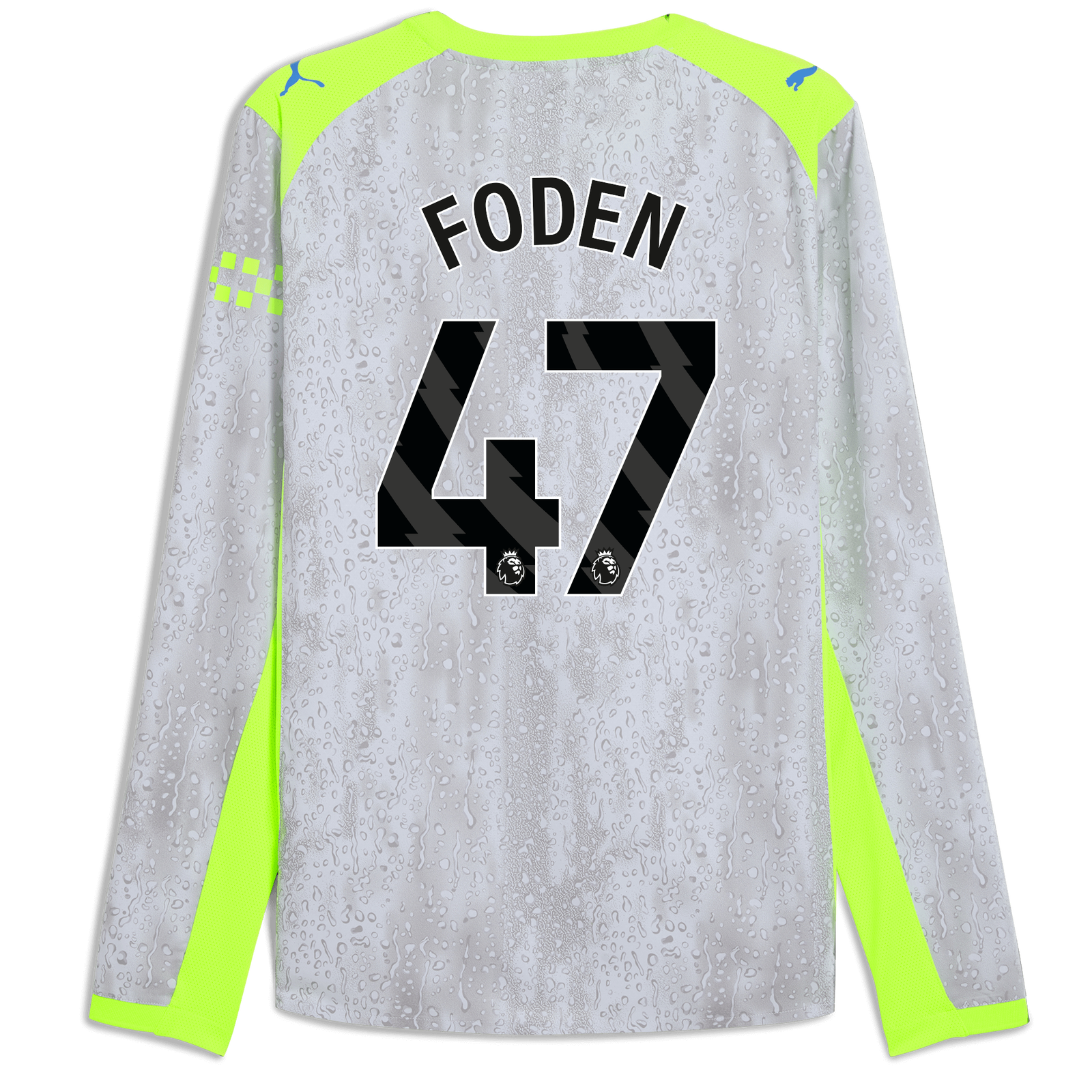 Manchester City Third Authentic Jersey 2025/26 Long Sleeve With FODEN ...