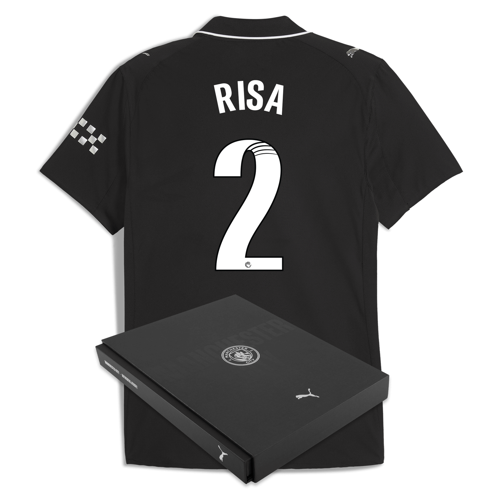 Manchester City Away Authentic Jersey 2025/26 With RISA 2 Printing in Gift Box | Official Man ...
