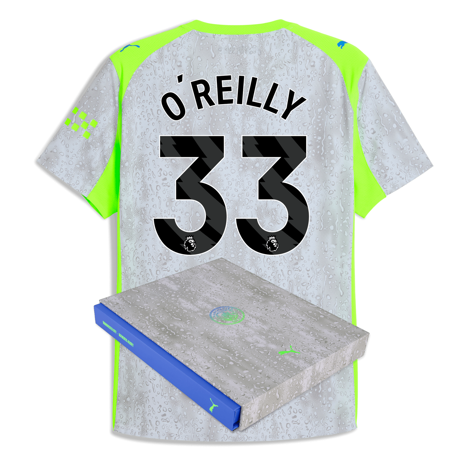 Manchester City Third Authentic Jersey 2025/26 With O'REILLY 33 ...