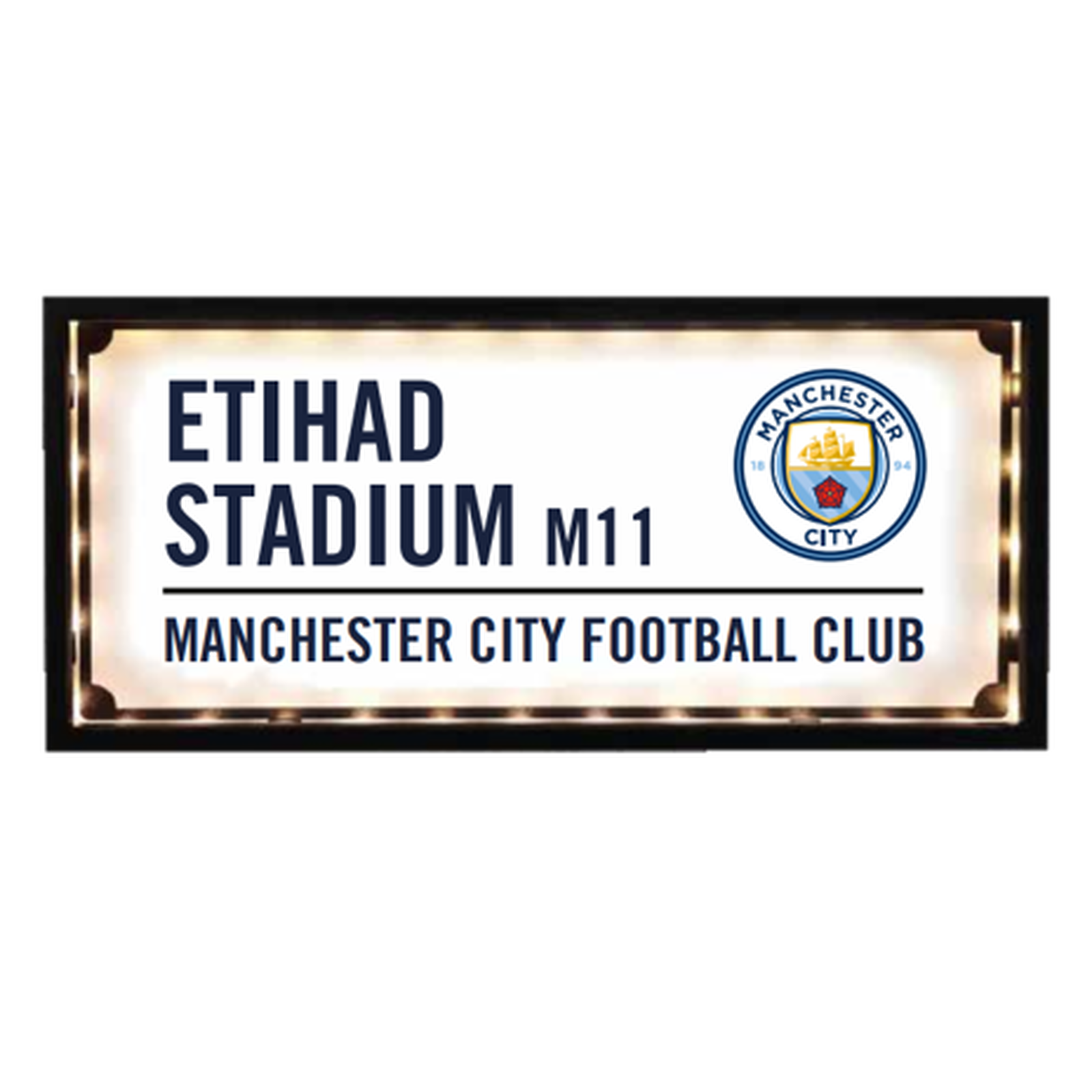 Manchester City Street Sign Light Box | Official Man City Store