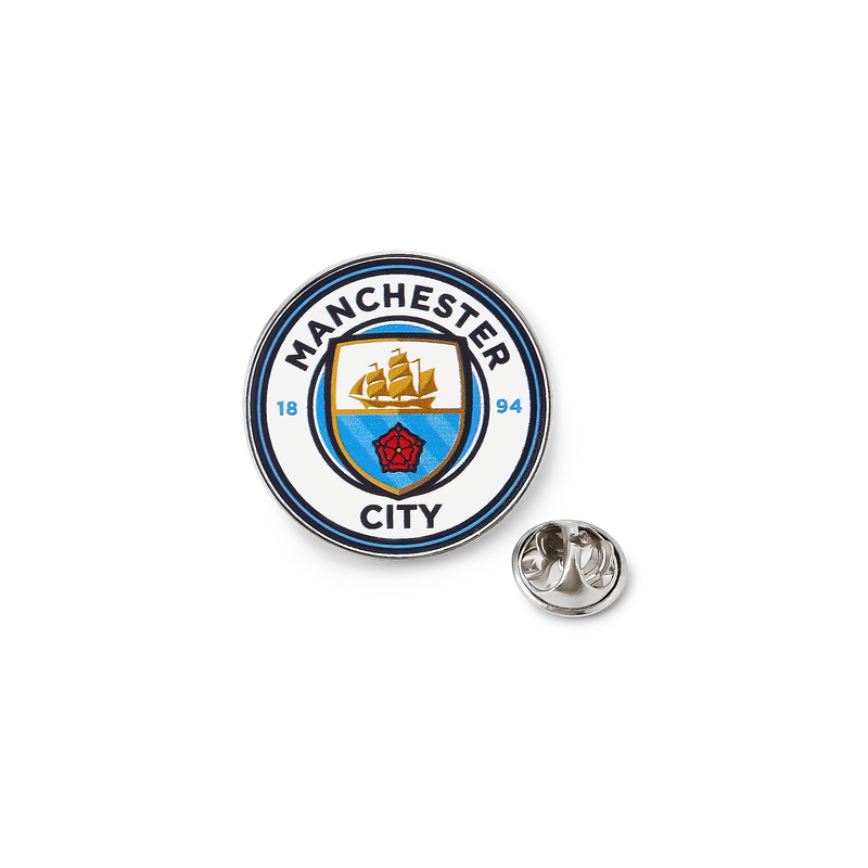 Manchester City Crest Enamel Pin Badge | Official Man City Store