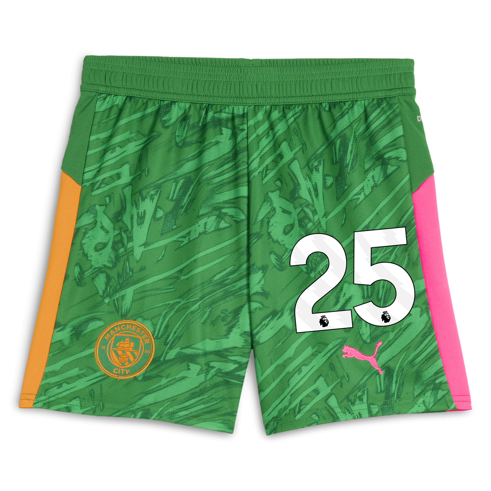 Kids' Manchester City Goalkeeper Shorts 2025/26 With 25 | Official Man ...