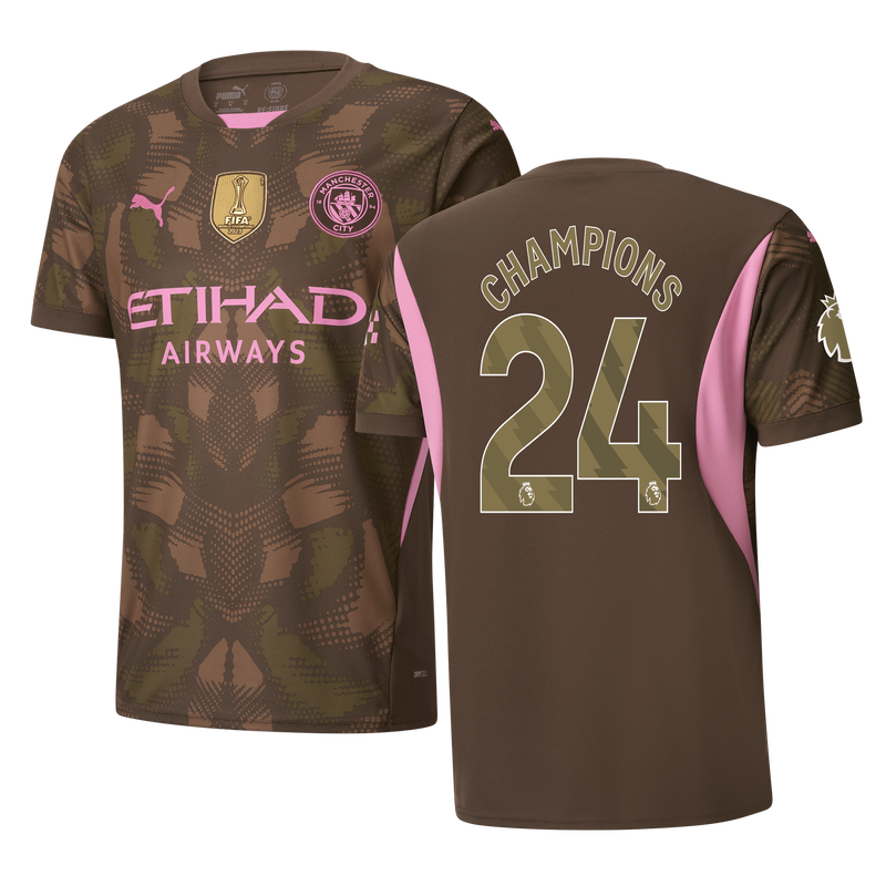 Manchester City Goalkeeper Jersey 2024/25 With CHAMPIONS 24 Printing ...