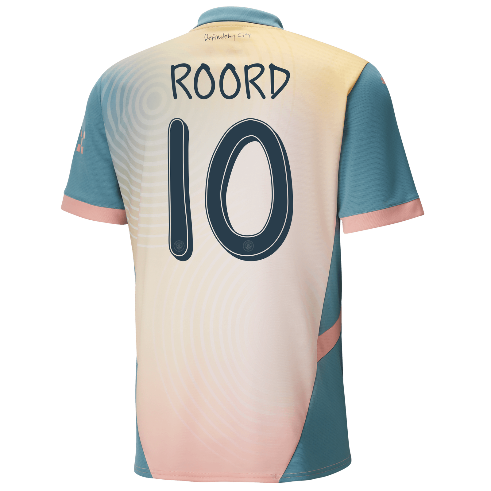Manchester City 'Definitely City' Jersey 2024/25 With ROORD 10 Printing ...